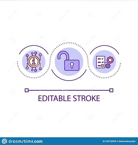 Open Maas Model Light Blue Concept Icon Cartoon Vector 248996059