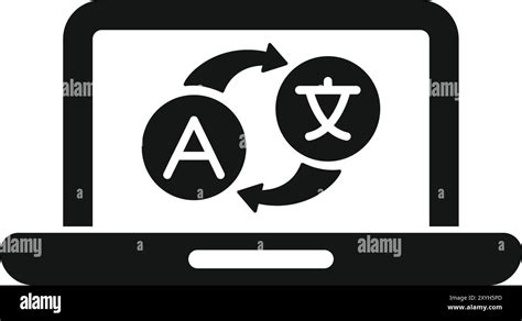 laptop displaying language translation process converting text between