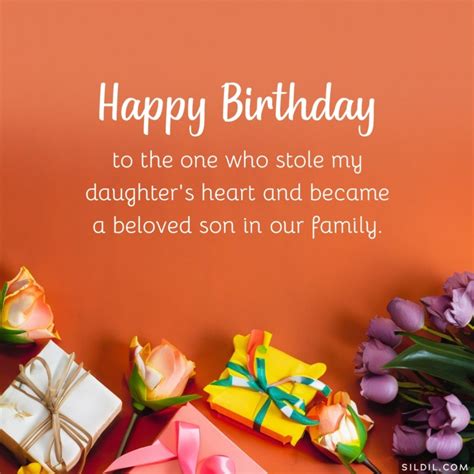 Happy Birthday Greetings To A Son In Law