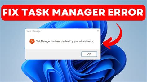 how to fix task manager has been disabled by your administrator on