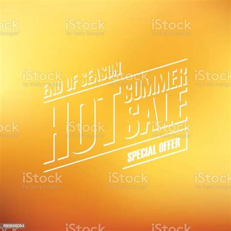 뜨거운 여름 판매입니다 비즈니스 프로 모션 및 광고를 위한 시즌 특별 할인 배너의 끝 가격에 대한 스톡 벡터 아트 및 기타 이미지 가격 계절 광고 Istock