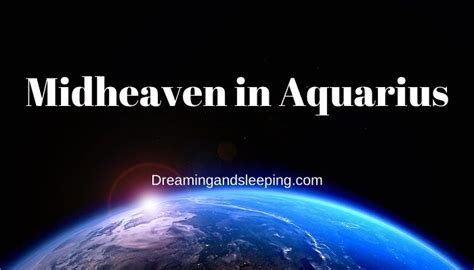 Midheaven In Aquarius
