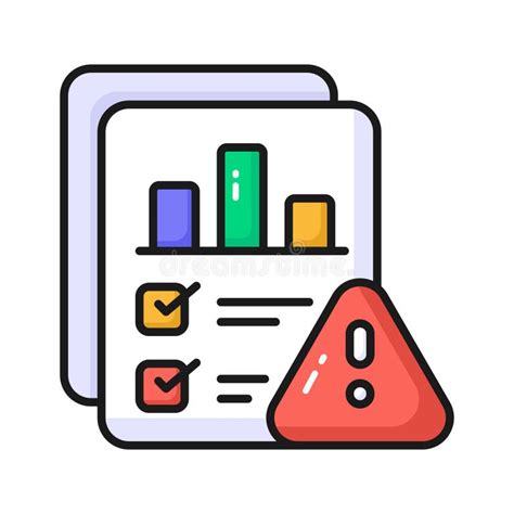 Report With Exclamation Mark Report Alert Error Danger Analysis Attention Vector Design