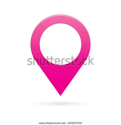 Pink Map Pointer Icon Marker Gps Stock Vector Royalty Free Shutterstock