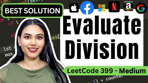Evaluate Division Leetcode Leetcode75 Graph Dfs Youtube