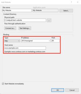 Create A New Website In Windows Iis Ssl