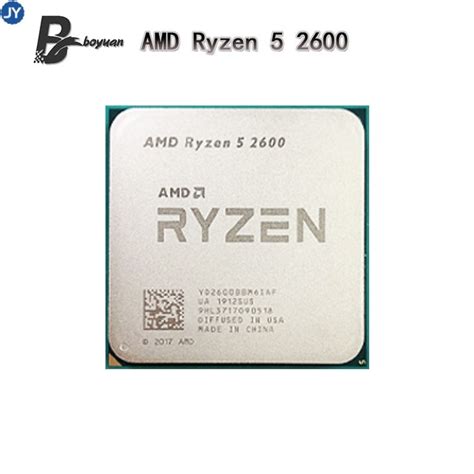 Amd Ryzen 5 2600 R5 2600 3 4 GHz Six Core โปรเซสเซอร CPU สบสองเกลยว YD2600BBM6IAF รองรบซอกเ
