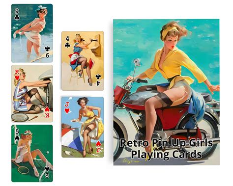 Karty Do Gry Retro Pin Up Girls 54 Karty Talia Stan Nowy 5900pln