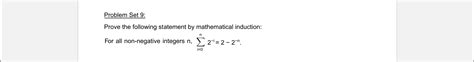 Solved Problem Set 9 Prove The Following Statement By