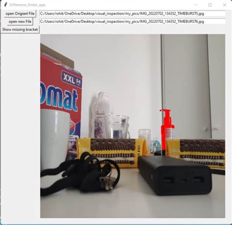 visual inspection and ‘tkinter front end machine learning coding support