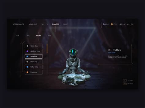 Fps Game Character Customization Ui