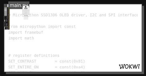 Esp32 Micropython Ssd1306 Copy Wokwi ESP32 STM32 Arduino Simulator