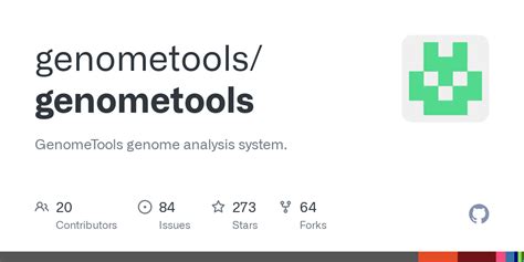 GitHub Genometools Genometools GenomeTools Genome Analysis System