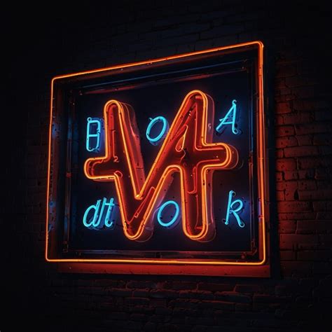 Neon Text Effect Premium Ai Generated Image