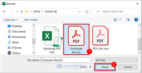 how to attach a pdf file in excel 3 easy methods exceldemy