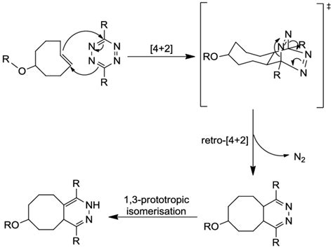 Scheme 1 5 Inverse Electron Demand Diels Alder Reaction Of Strained Download Scientific Diagram