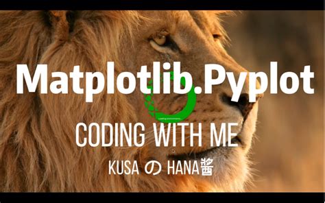 Python Matplotlib Pyplot Coding With Me Python Bilibili