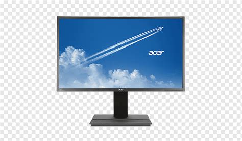 Dell 컴퓨터 모니터 Led 백라이트 Lcd Acer B6 에너지 비용 절감 텔레비전 각도 디스플레이 광고 Png Pngwing