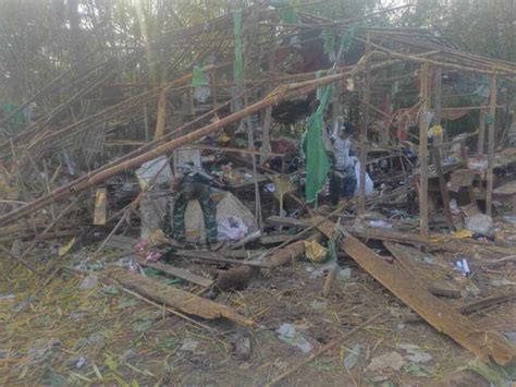 ဘောလခဲ၊ နန်းဖဲကျေးရွာသို့ စစ်တပ်က လေယာဉ်ဖြင့် ဗုံးကျဲမှု အမျိုးသမီး ၁ ဦး သေဆုံးပြီး နေအိမ