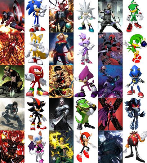 Sonic Characters As Marvel Characters Fandom