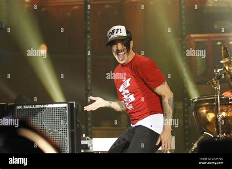 Lead Vocalist Of Red Hot Chili Peppers Anthony Kiedis Performs During