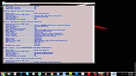 View Ip And Mac Address Using Command Prompt Youtube