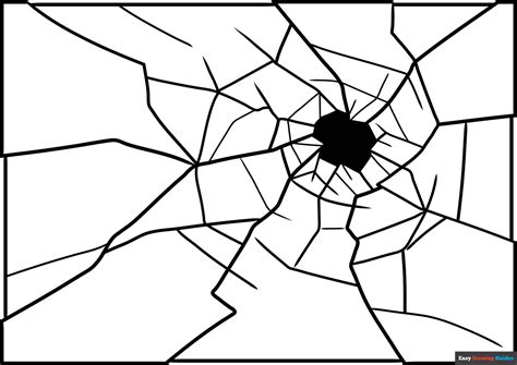 How To Draw Broken Glass Really Easy Drawing Tutorial