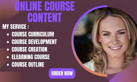 Online Course Content Elearning Curriculum Development Course Outline Creator By