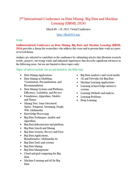 2nd international conference on data mining big data and machine