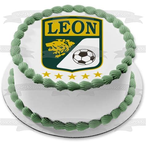 Club Leon Mexican Pro Football Club Logo Edible Cake Topper Image Abpi