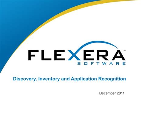 Discovery Inventory And Application Recognition Pdf