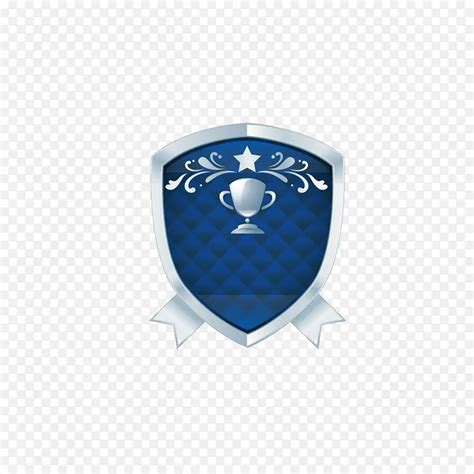 蓝色卡通徽章素材PNG图片素材下载 图片编号yezoorvd 免抠素材网