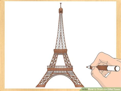 How To Draw The Eiffel Tower 14 Steps With Pictures WikiHow