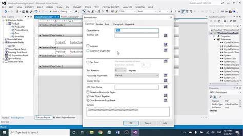 การสร้างรายงานที่มีการรับค่า Parameter ด้วย Crystal Report Youtube