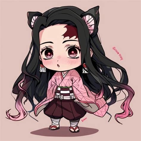 Nezuko Chibi Mang đến Cảm Xúc Ngọt Ngào Trong Từng Nét Vẽ