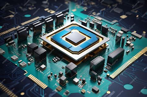 Premium Photo Advanced Technology Concept Visualization Circuit Board