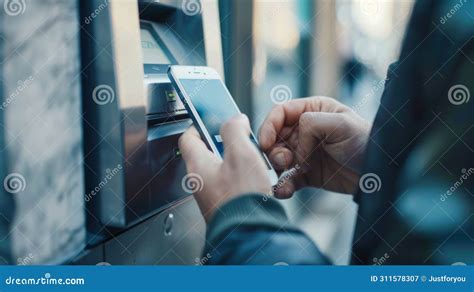Mobile Banking Transaction In Progress Generative Ai Stock Illustration Illustration Of