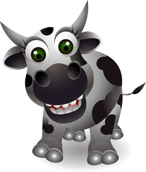 Симпатичная корова — стоковая иллюстрация