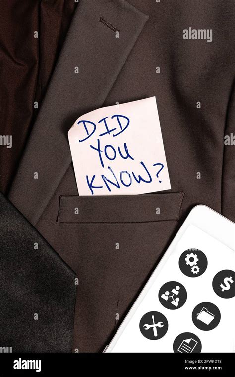 Text Caption Presenting Did You Know Business Overview Fun Facts And