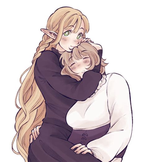 Marcille Donato Falin Touden And Falin Touden Dungeon Meshi Drawn By Ginakusgf Danbooru