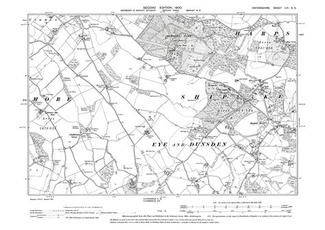 Binfield Heath Crowsley Park Oxfordshire In 1900 56ne Old Map
