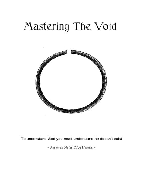 Mastering The Void Pdf Mathematics Sphere