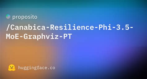 Propositocanabica Resilience Phi 35 Moe Graphviz Pt · Hugging Face