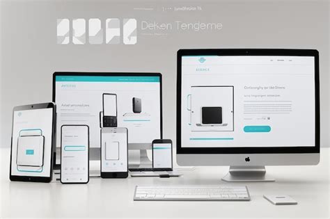 Premium Ai Image Generate A Set Of Device Templates With Blank