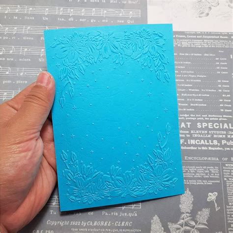 Jual Emboss Paper Bouquet Border Embossing Paper Folder Shopee