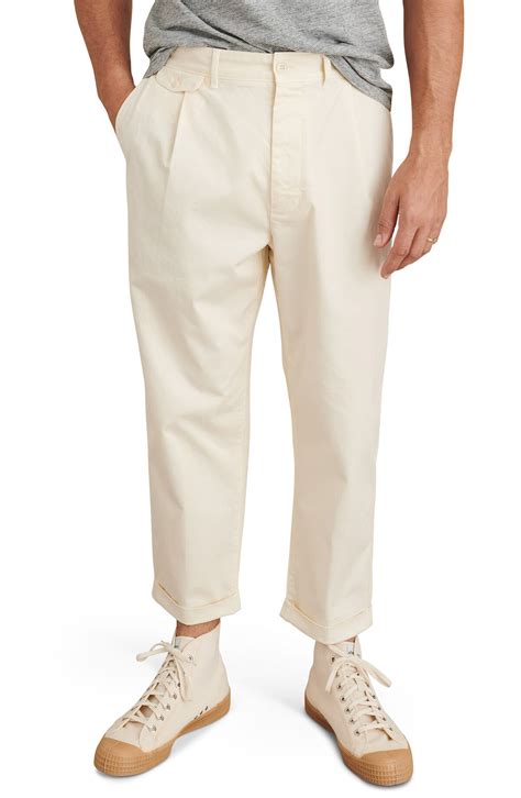 Alex Mill Mens Standard Pleated Straight Leg Chinos Editorialist