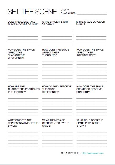 How To Develop The Setting Of A Story WORKSHEET Worksheets Library