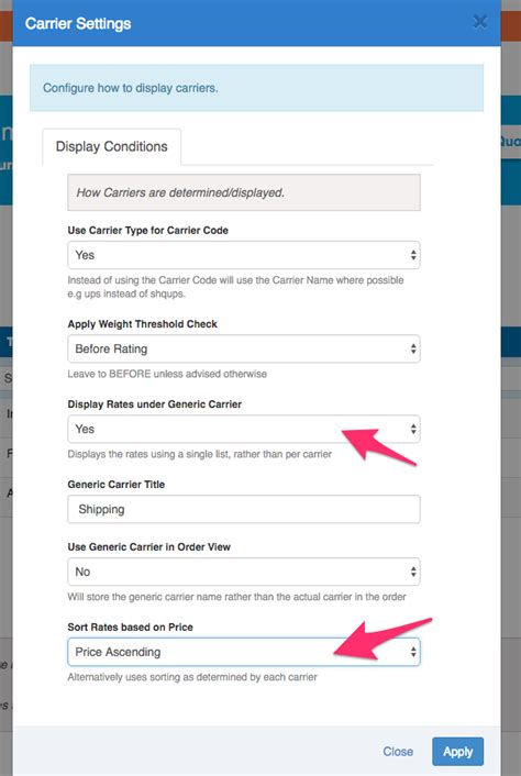 How To Use Rate Shopping Vs Sorting By Cheapest Rate Shipperhq Docs