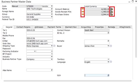 More Details From Master Data In SAP Business One SAP B1 MTC Systems
