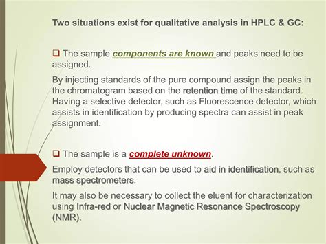 Quantitative And Qualitative Analysis Of Hplc And Gc Pptx